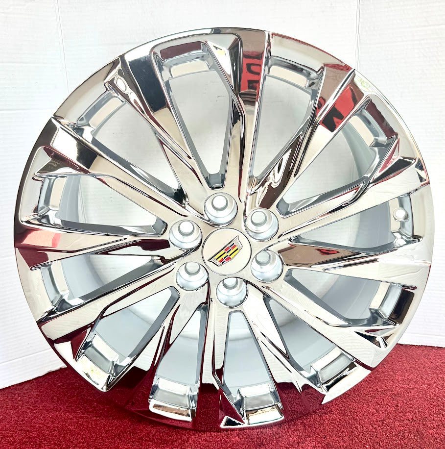 4 FACTORY TRIPLE CHROME PLATED 20" WHEELS FIT CADILLAC XT5 XT6 SRX BAR ...