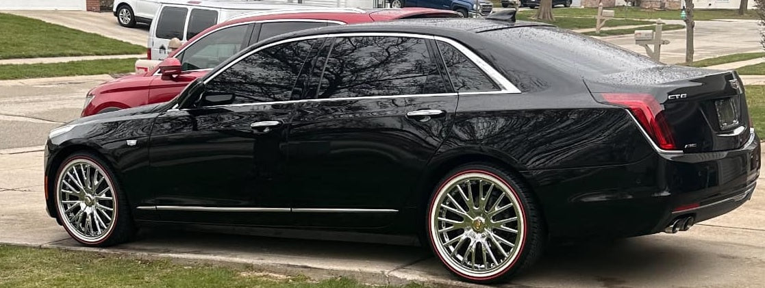 "CLASSIC" CHROME 20" X 8.5" SET OF 4 WHEELS CT6 CTS CT5 XTS XT4 ...