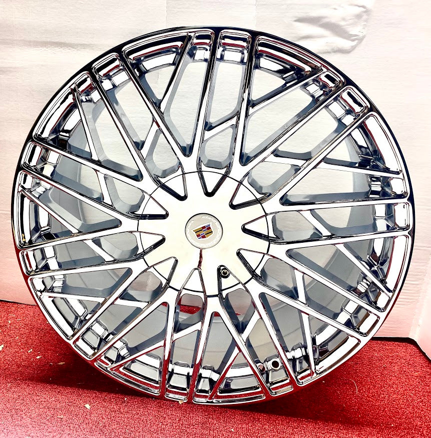 "FLEX" CHROME 20" X 8.5" SET OF 4 WHEELS 5x115 – BiggDaddyCaddy