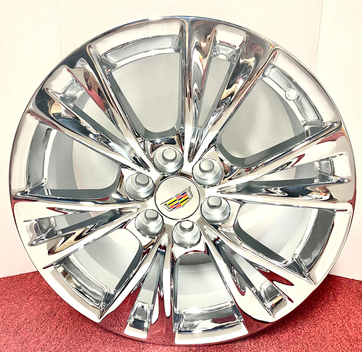 4 OE TRIPLE CHROME PLATED 18" X 8" WHEELS FIT CADILLAC XT5 XT6 SRX ...