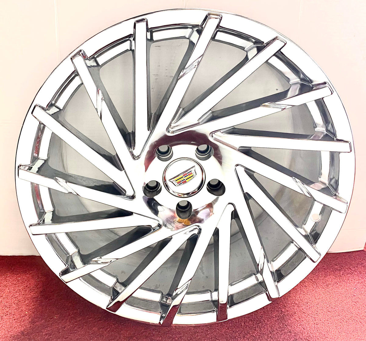 EDGE CHROME 20" X 8.5" SET OF 4 WHEELS CTS CT5 CT6 XTS XT4 5x120 ...